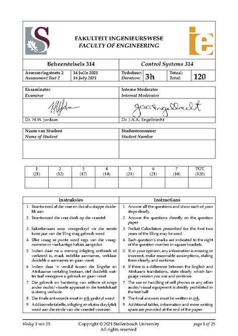Cs A Fakulteit Ingenieurswese Faculty Of Engineering