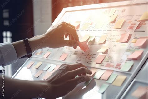 agile software development or project management using kanban or scrum