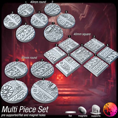 3d File Dwarven Keep Bases Standard 🎲・3d Printing Template To