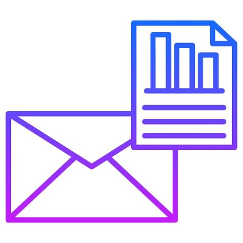 Premium Vector Email Statistics Vector Illustration