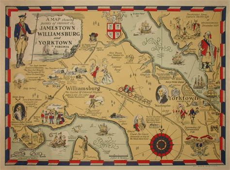 Map Of Williamsburg Virginias Original City Planning