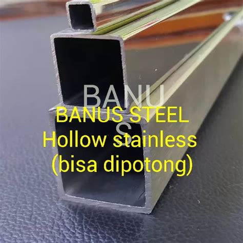 Jual Hollow Stainless 50 X 50 X 1 5 Mm Panjang 1 Meter Pipa Kotak