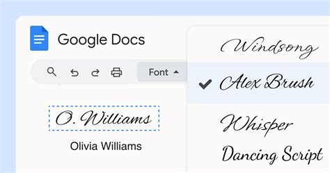 Best Signature Fonts Google Docs You Can Use For Free