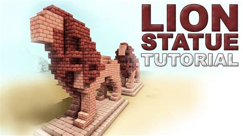 Minecraft Tutorial Lion Statue Minecraft Tutorial Minecraft