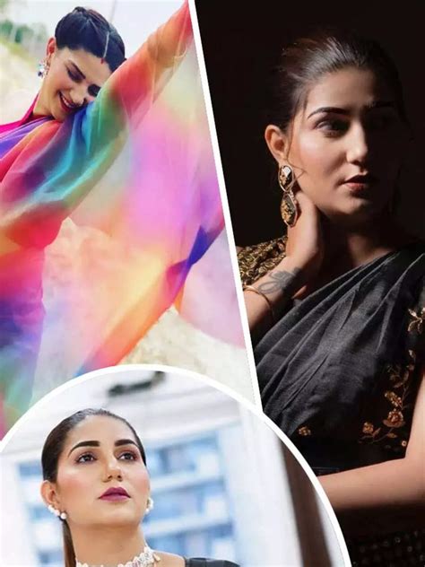 Sapna Choudhary And Her Love For Sarees Times Of India