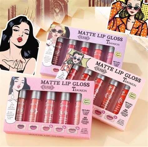 Teayason Matte Lip Gloss 5pcs Set Beautygirl Pk