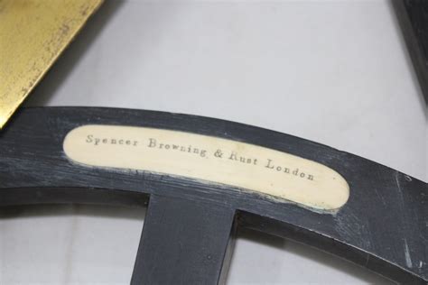 Proantic Large Ebony Octant Signed Spencer Browning And Rust London