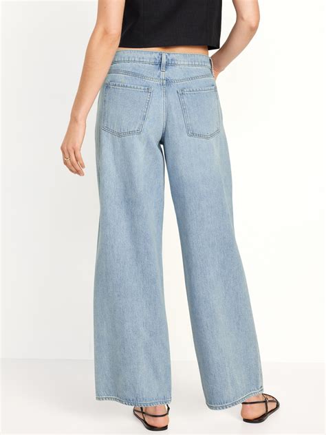 Low Rise Baggy Wide Leg Jeans Old Navy