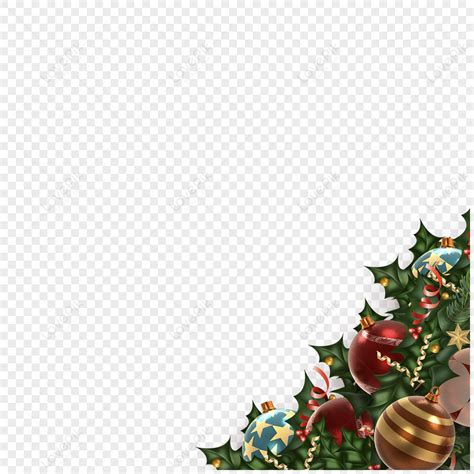 Christmas Decoration絲帶葉子裝飾聖誕快樂新年裝飾剪貼畫christmaspsd圖案素材免費下載，可愛卡通圖片，尺寸