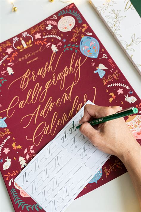 Brush Calligraphy Advent Calendar Written Word Calligraphy And Design