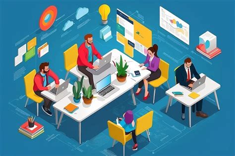 Premium Photo Brainstorming Creative Team People Flat 3d Web