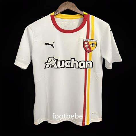 Maillot Rc Lens 2023 2024 Exterieur Blanc Footbebe