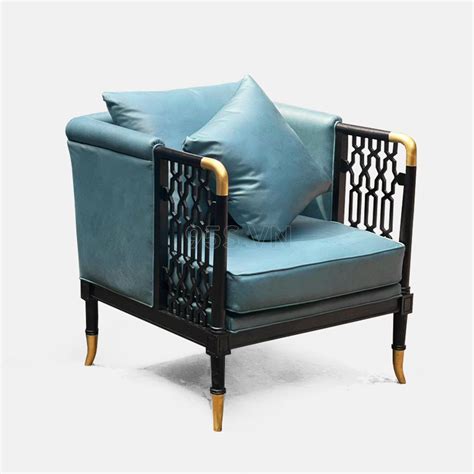 Ghế Sofa Gỗ Đơn Chawoo Phong Cách Đông Dương Indochine 95s ViỆt Nam