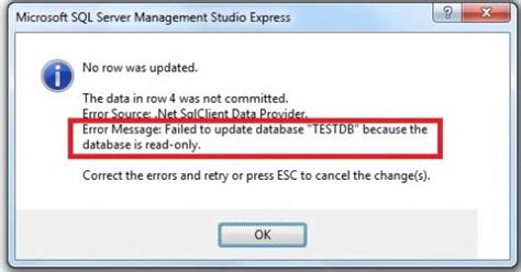 2 Workarounds To Update A Read Only Database In Sql Server