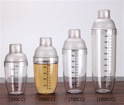 Badu Bg Пластмасов шейкър за коктейл Martini 350 Ml 530 Ml 700 Ml 1000