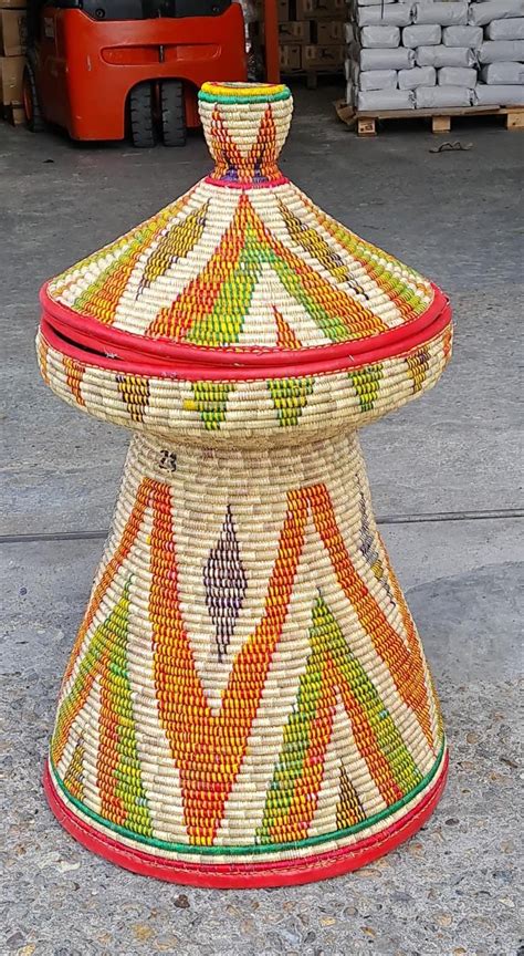 Hand Made Mesobwerk Basket Ethiopian Eritrean Exquisite Hand Woven De
