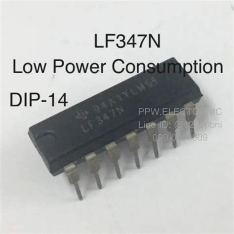 Lf347n Ic Lf347 Quad J Fet Operational Amplifiers Low Power Consumption ใหม่แท้คุณภาพดี พร้อมส่ง