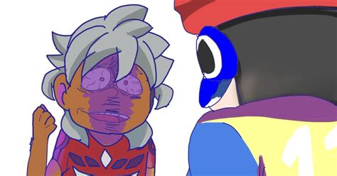 イナズマイレブン カノンに気まずいものを見られてしまったバダップ 方波見のイラスト Pixiv