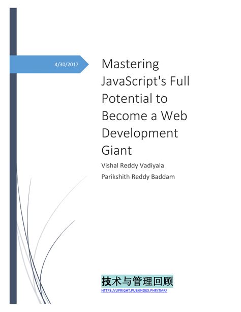 Pdf Mastering Javascripts Full Potential To Become A Web Development