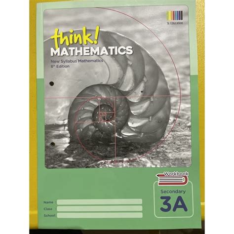 Jual Think Mathematics Workbook Secondary 3 New Syllabus 8th Edition