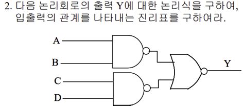 논리회로 논리식 입출력관계 진리표 문제풀이도 부탁드려요ㅠ 지식in