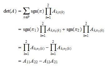 Determinant Of A Matrix