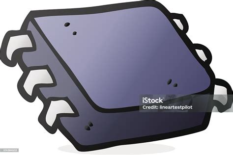 Chip Komputer Kartun Ilustrasi Stok Unduh Gambar Sekarang Aneh Konsep Budaya Subjek