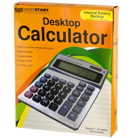 Large Display Desktop Calculator