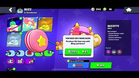 Buying Buzzette Brawl Stars YouTube