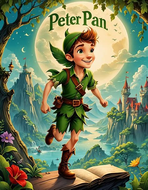 Peter Pan Storybook Illustration Ai Generated Artwork Nightcafe Creator