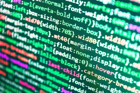 Codez Le Concept Binaire De Programmation Dordinateur De Linformation De Html Image Stock