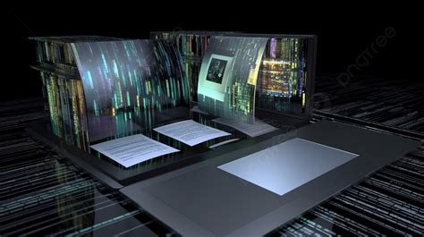 計算機被印刷信息包圍 網站和數據的 3d 渲染 高清攝影照片背景圖片和桌布免費下載