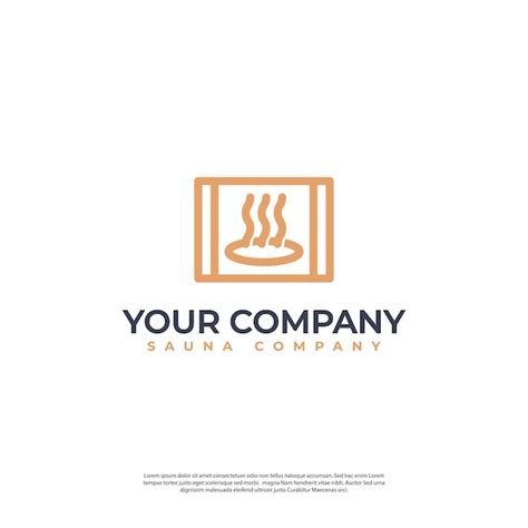 Premium Vector Hot Spring Logo In Simple Abstract Modern Style