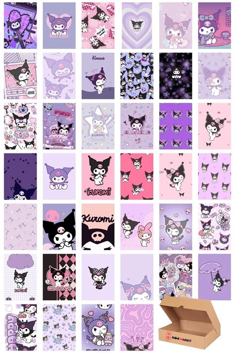 Anime Marketi Kuromi Kawaii Duvar Poster Seti Kuromi Temalı Poster