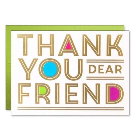 Thank You Dear Friend Card