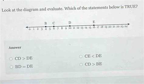 Solved Look At The Diagram And Evaluate Which Of The Statements Below