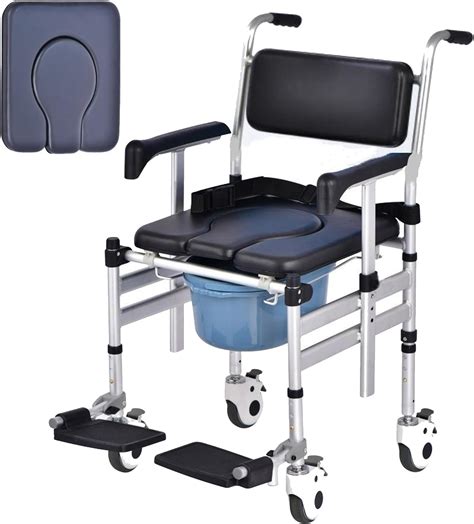 Jp Ylovable トイレ車椅子 シャワー椅子 入浴用車いす 折りたたみ 入浴シャワー用車椅子 入浴 トイレ用 介護