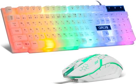 Amazon Chonchow ゲーミングキーボードマウスセット Ps4 スイッチに対応 108キー 日本語配列 「無変換」 「変換」キー付き Ledバックライト 19キー防衝突 Usb