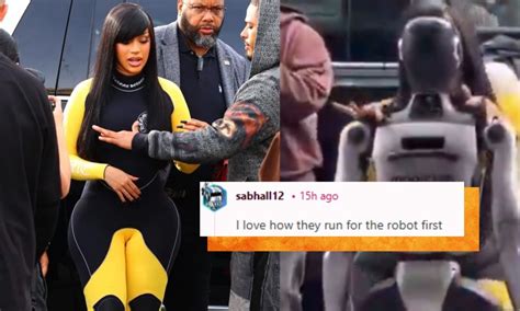 Cardi B Slips Mid Lap Dance While Seducing Robot Outside Hotel