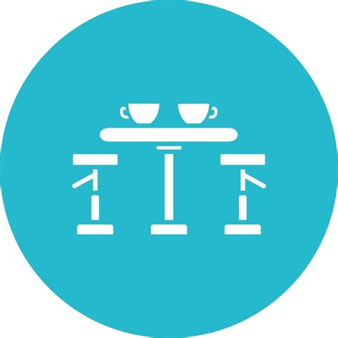 icône de cercle de glyphe de table basse 16038287 Art vectoriel chez