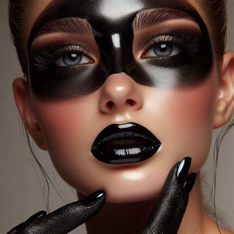 Female Face Closeup Beautiful Model Face Outdoor Stock Image Image