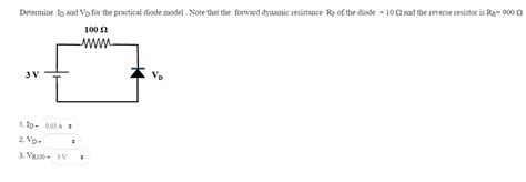 Solved Solve It Quickly PleaseDetermine ID And VD For The Chegg