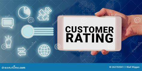 Text Caption Presenting Customer Rating Word For Gauge The Customer Satisfaction With A Company