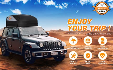 Sailnovo Auto Dachbox Kubikfuß Faltbare Dachkoffer Aufbewahrungsbox Wasserdicht Dachtasche