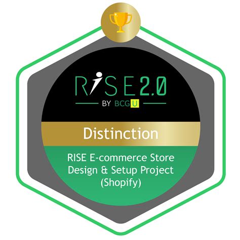 Bcg Rise Distinction E Commerce Store Design And Setup Project Shopify Credly