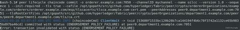 【error】error Transaction Invalidated With Status Endorsementpolicy