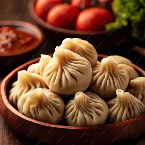 Premium Ai Image Momo India Food Generative Ai