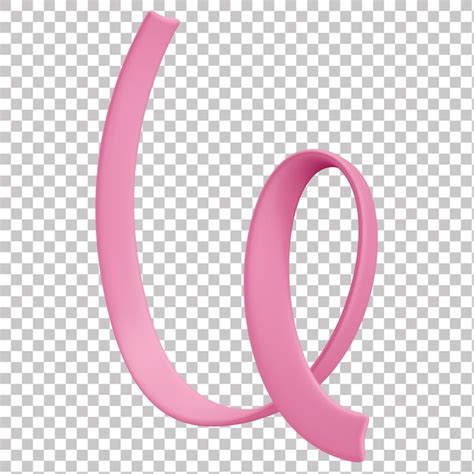 Premium Psd Asset 3d Realistic Pink Ribbon For Breast Cancer