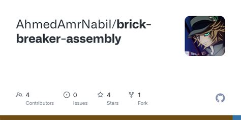 GitHub AhmedAmrNabil Brick Breaker Assembly