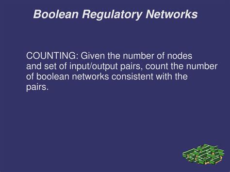 Ppt Gene Regulatory Networks The Boolean Approach Powerpoint Presentation Id2989036